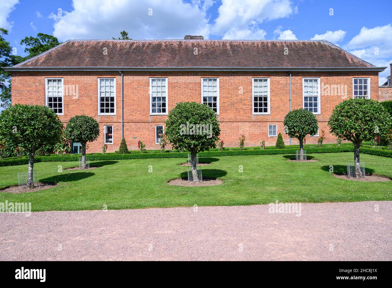 Hanbury Hall, National Trust House and Garden Stock Photo - Alamy
