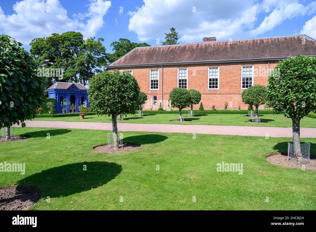 Hanbury Hall, National Trust House and Garden Stock Photo - Alamy