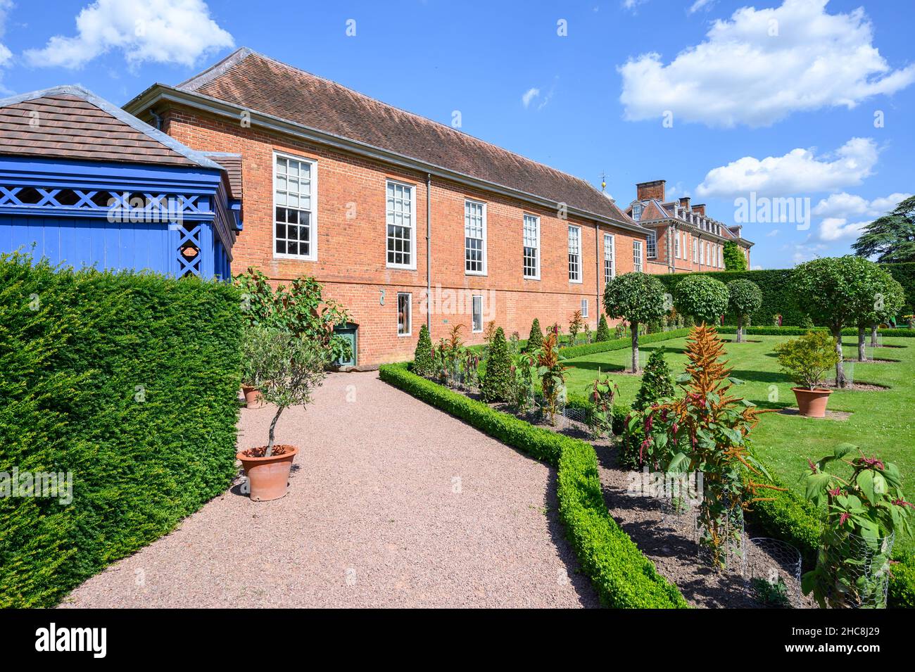 Hanbury Hall, National Trust House and Garden Stock Photo - Alamy