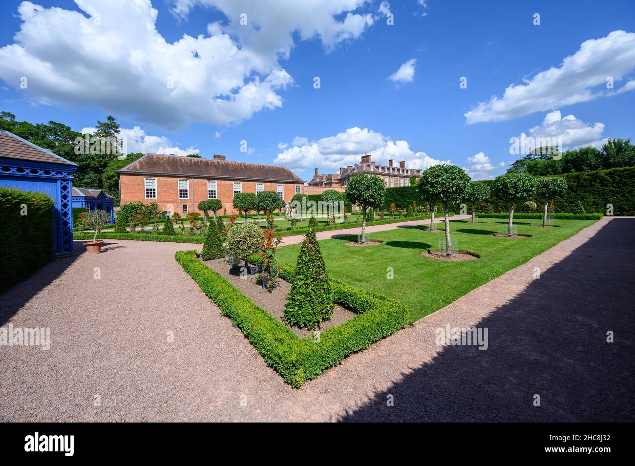 Hanbury Hall, National Trust House and Garden Stock Photo - Alamy
