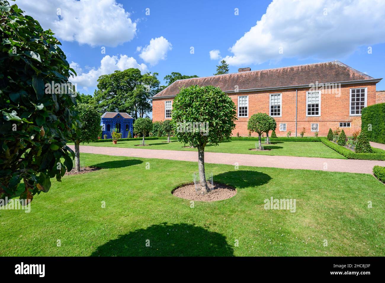 Hanbury Hall, National Trust House and Garden Stock Photo - Alamy