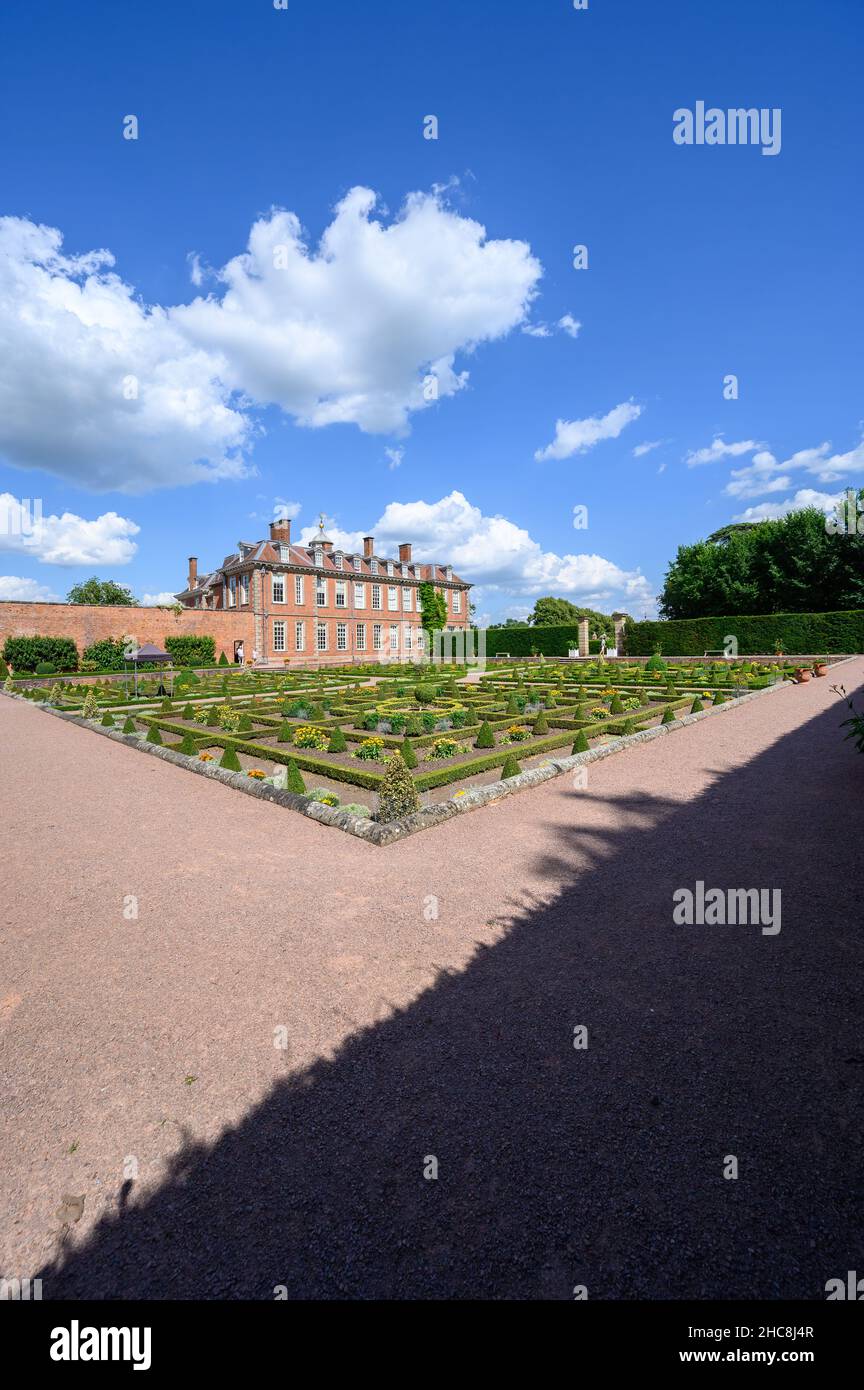 Hanbury Hall, National Trust House and Garden Stock Photo - Alamy