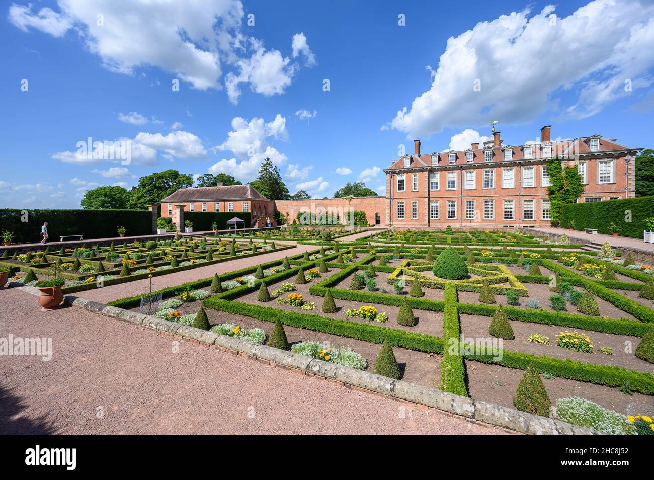 Hanbury Hall, National Trust House and Garden Stock Photo - Alamy
