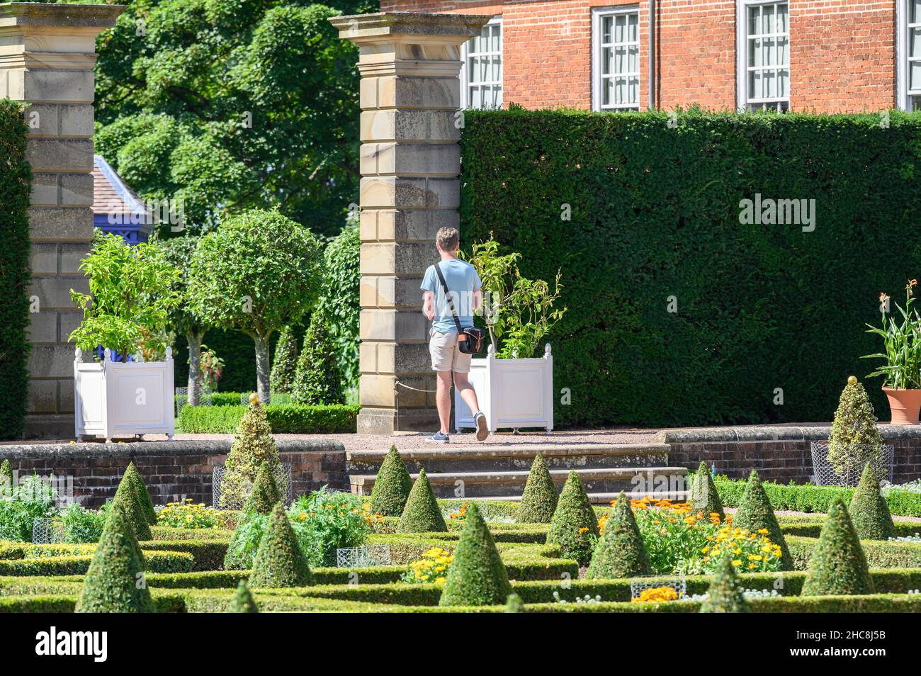 Hanbury Hall, National Trust House and Garden Stock Photo - Alamy