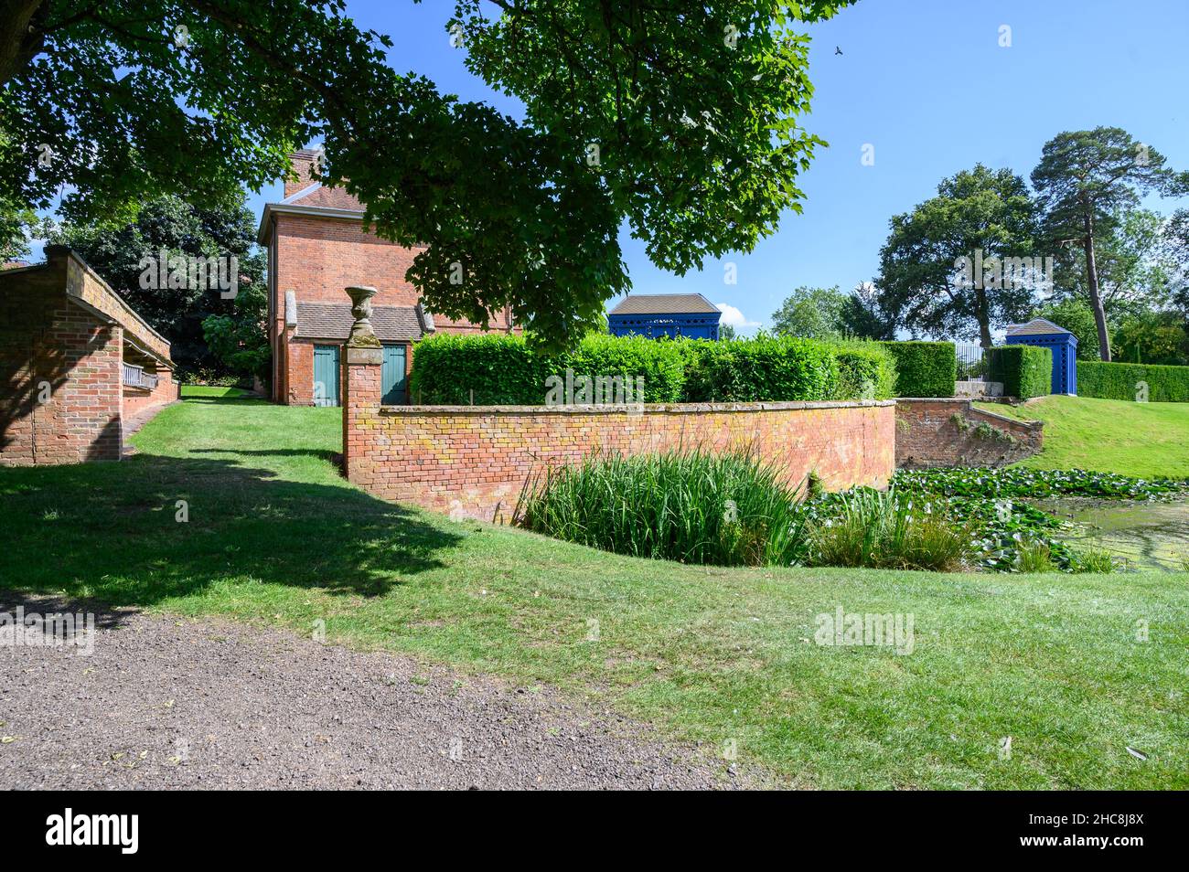 Hanbury Hall, National Trust House and Garden Stock Photo - Alamy