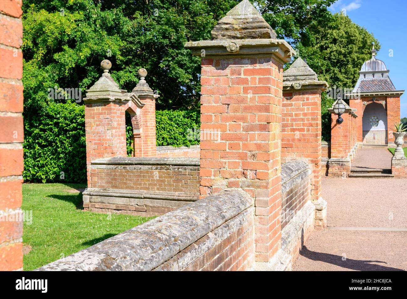 Hanbury Hall, National Trust House and Garden Stock Photo - Alamy