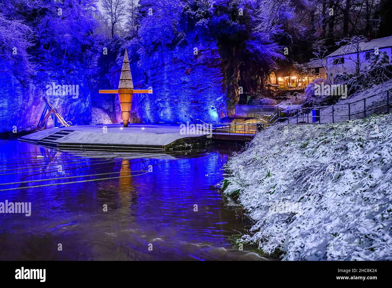 Worsley Delph and Nailmakers Basin, Bridgewater Canal, Worsley Stock ...