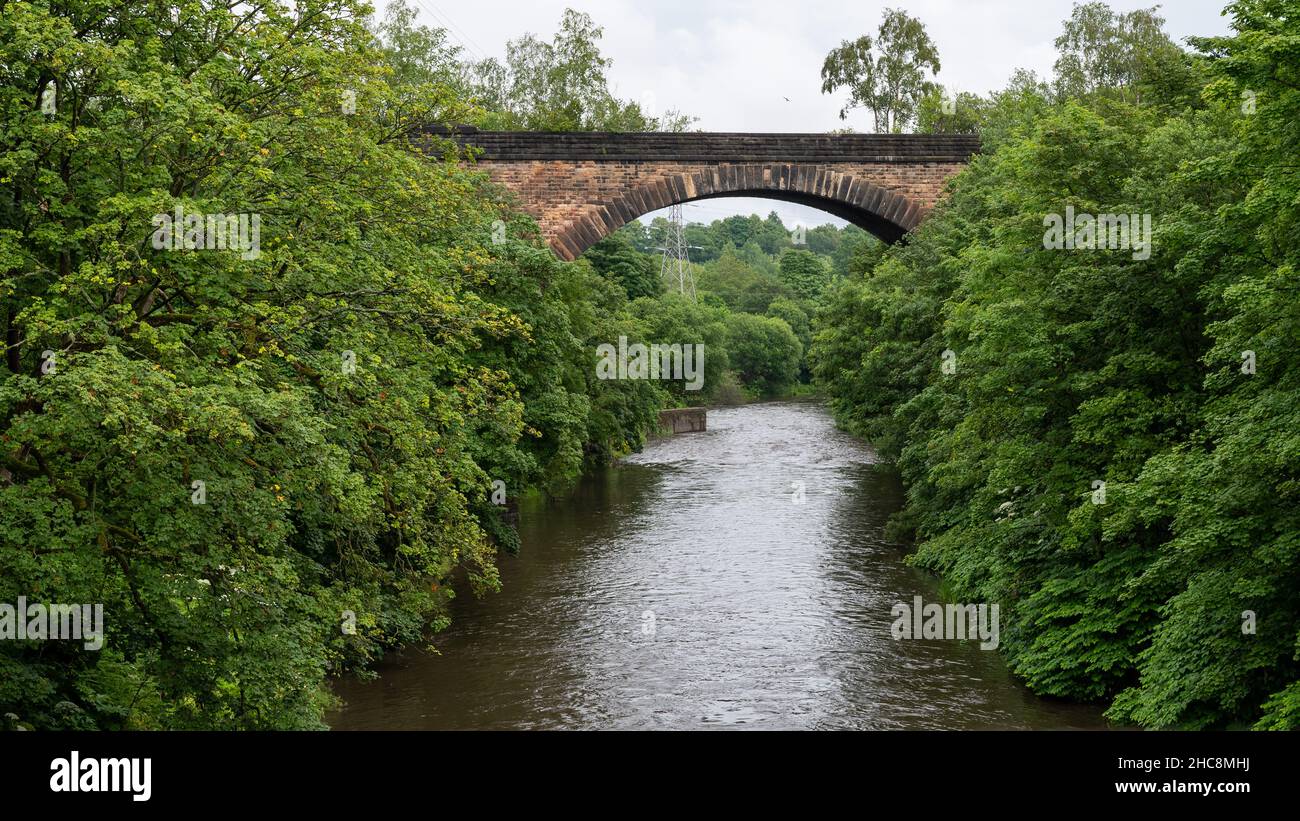Grade II listed structure - Thirteen Arches railway bridge crossing of ...