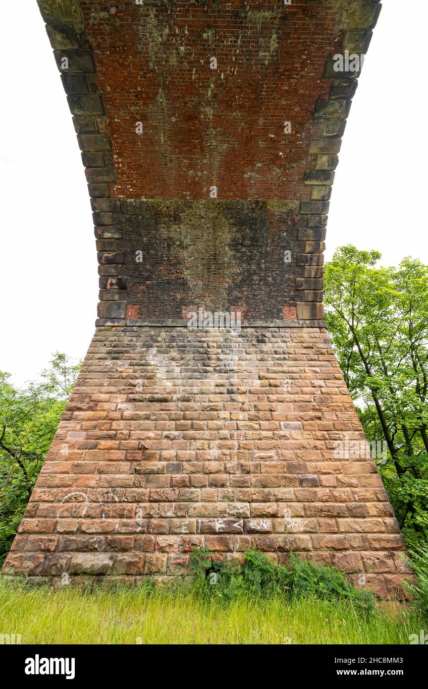 Grade II listed structure - Thirteen Arches railway bridge crossing of ...