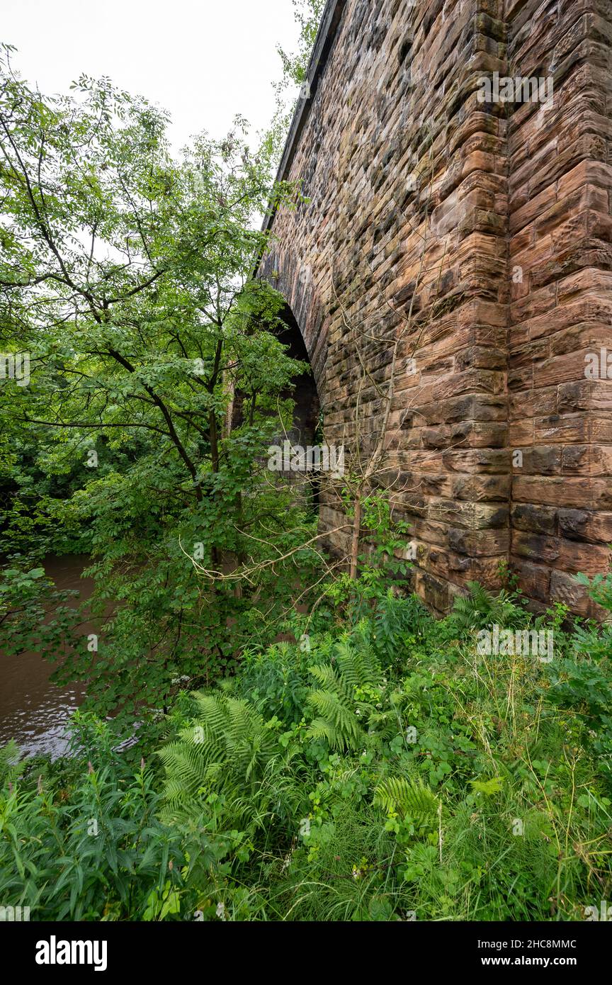 Grade II listed structure - Thirteen Arches railway bridge crossing of ...