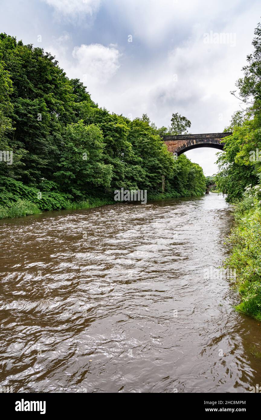 Grade II listed structure - Thirteen Arches railway bridge crossing of ...