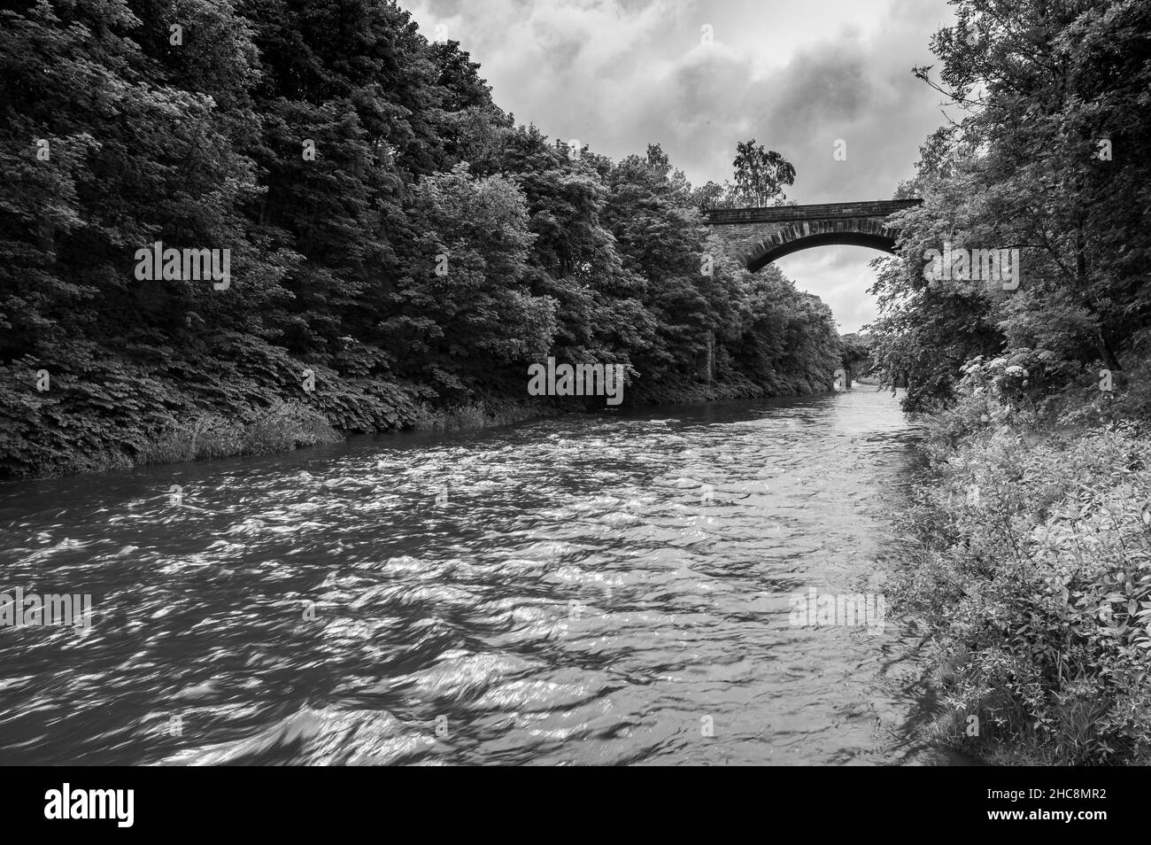 Grade II listed structure - Thirteen Arches railway bridge crossing of ...