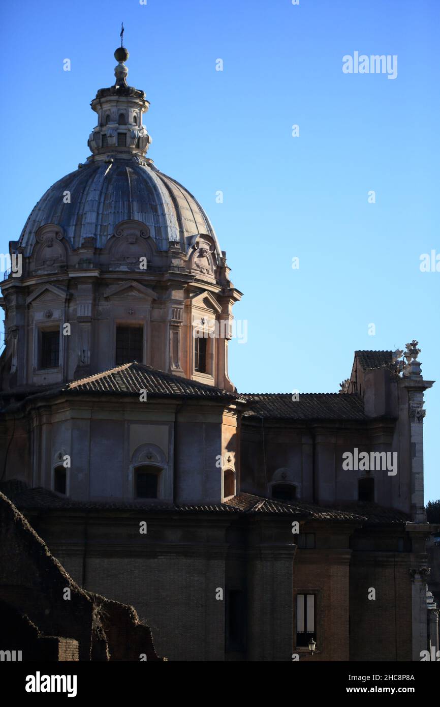Church of Santi Luca e Martina Stock Photo - Alamy