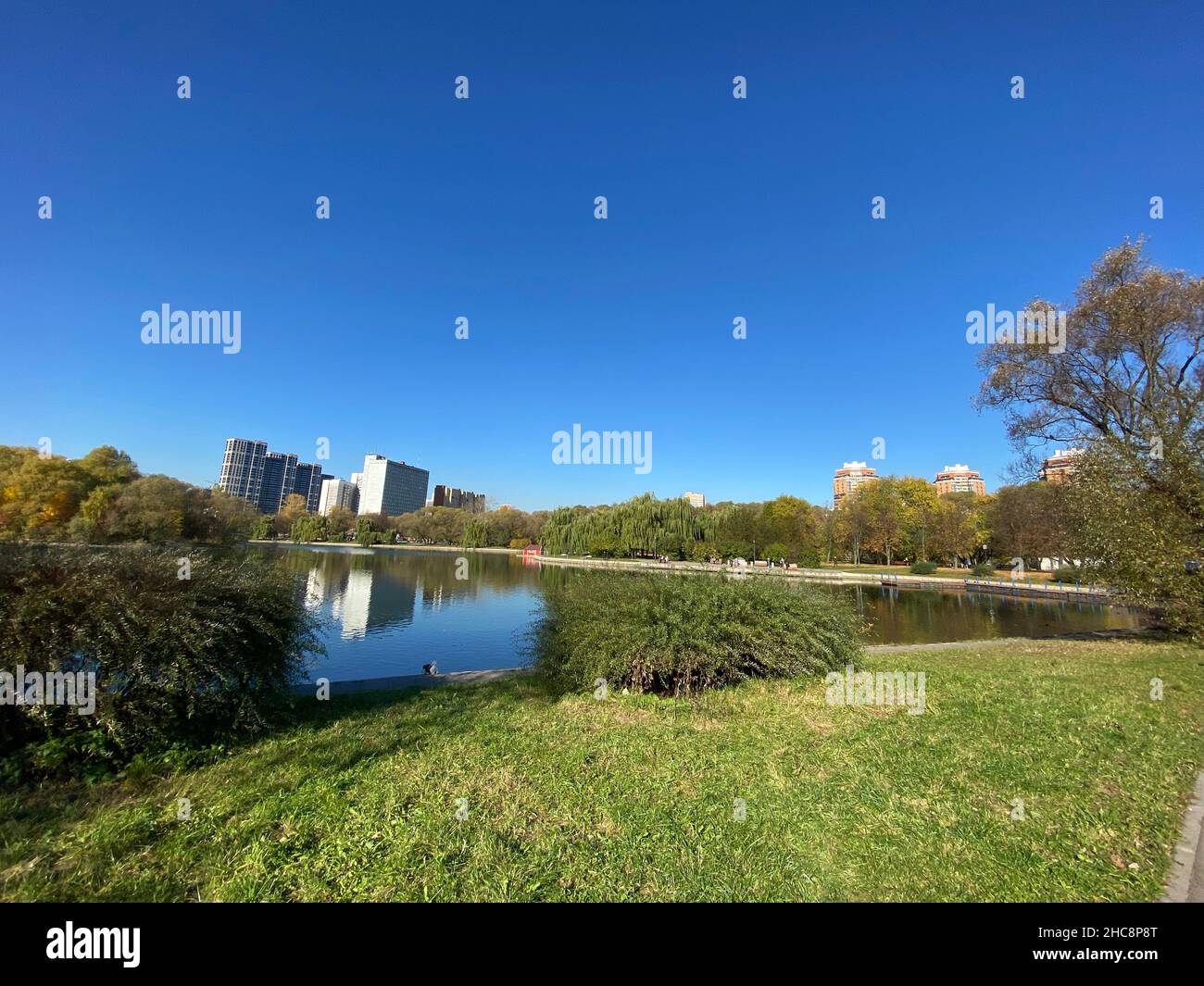 park in autumn at dry sunny fall day Stock Photo - Alamy