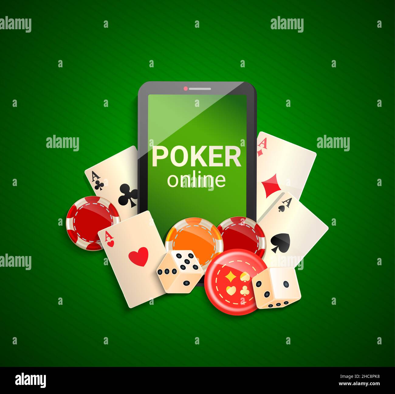 Poker club online tournament Stock Vector Images - Alamy