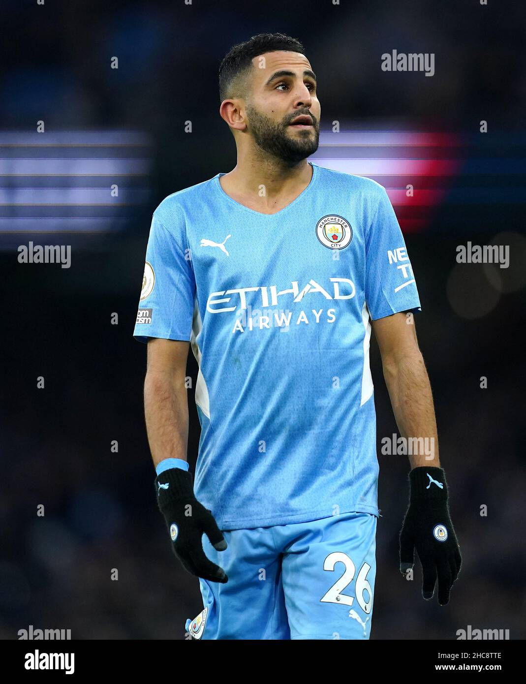 Manchester City's Riyad Mahrez during the Premier League match at The ...