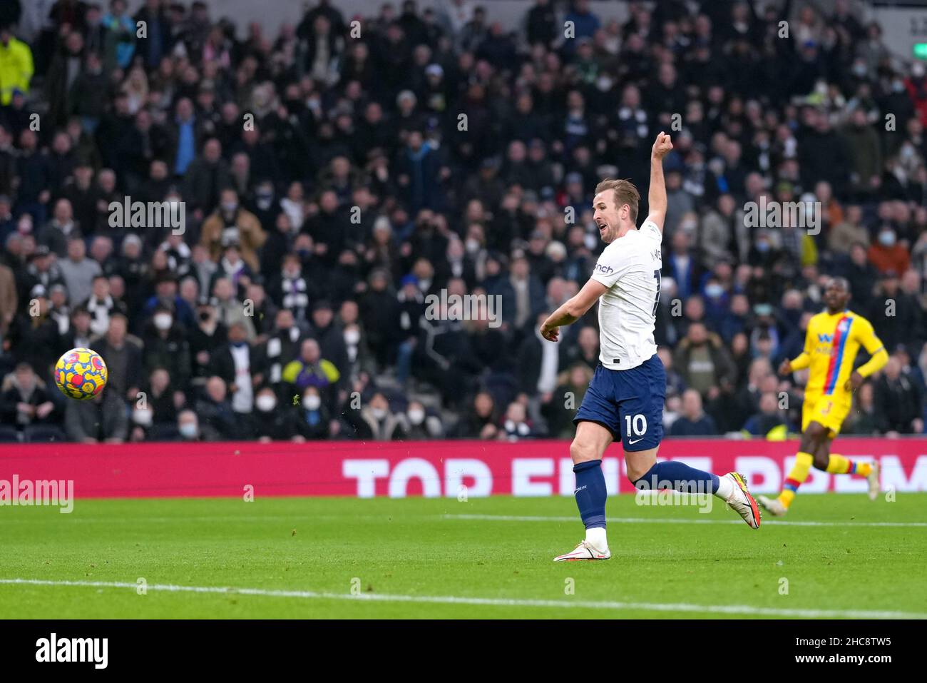 Tottenham Hotspur's Harry Kane scores their side's first goal of the ...