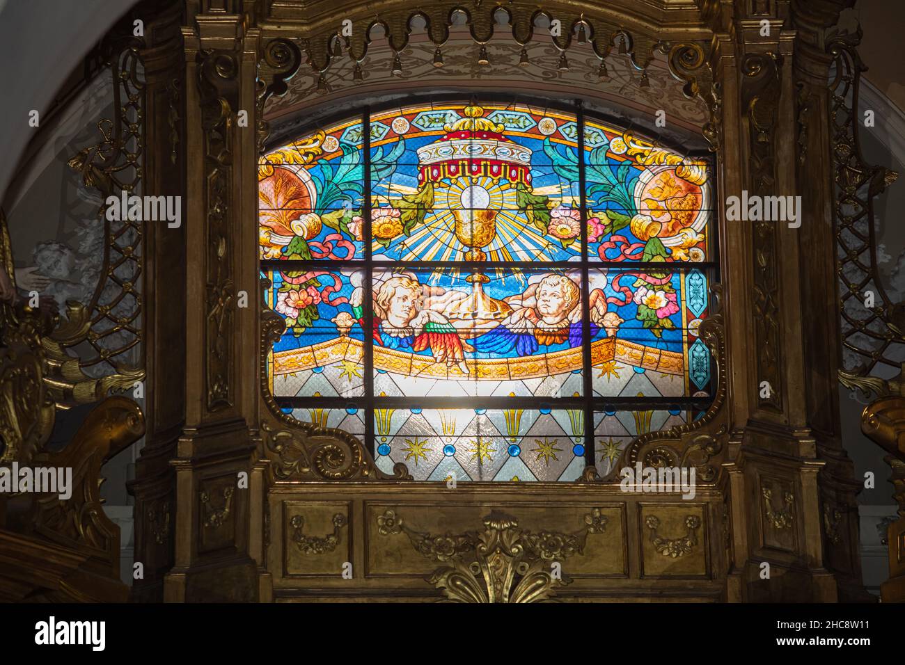 Lviv, Ukraine - December 25, 2021: Interior of The Archcathedral ...