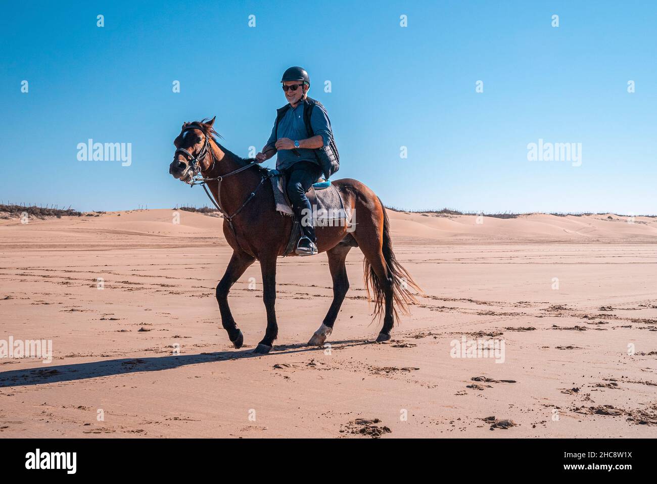 Morocco beach horse riding hi-res stock photography and images - Alamy