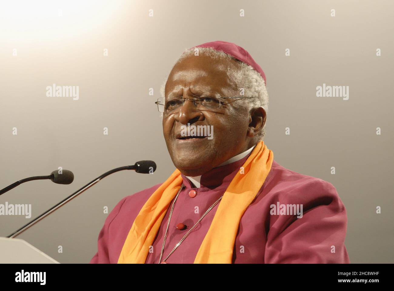 Cologne, Germany. 08th July, 2007. Desmond Mpilo Tutu, Bishop of Cape ...