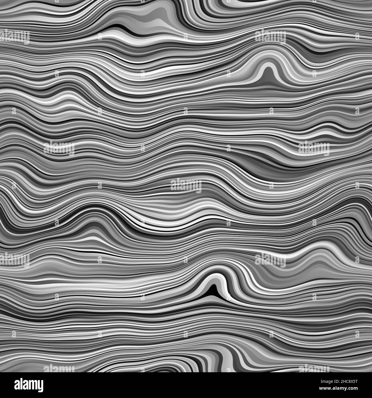 Seamless wavy monochrome stripes surface pattern design for background ...
