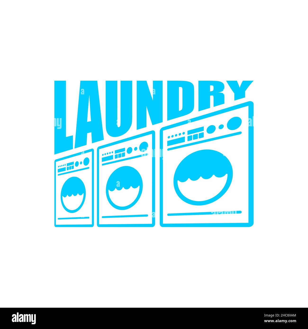 Laundry sign. washhouse logo. washing house icon. vector illustration ...