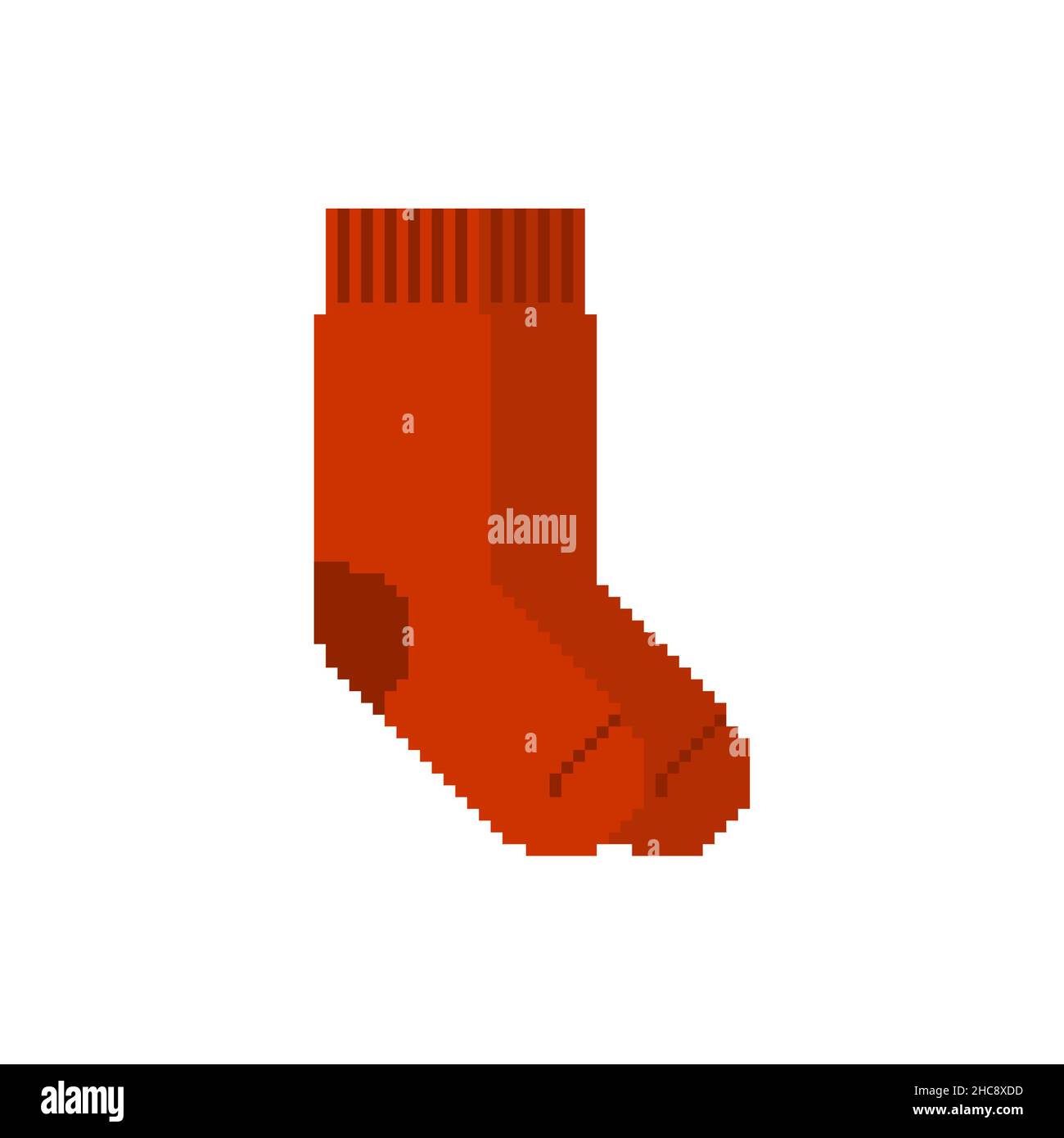 Socks pixel art. pixelated sox 8bit. vector illustration Retro video ...