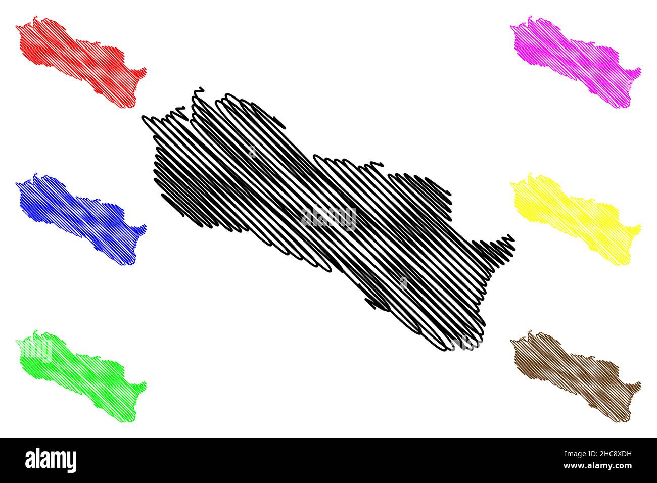 Paschim Bardhaman district (West Bengal State, Republic of India) map ...