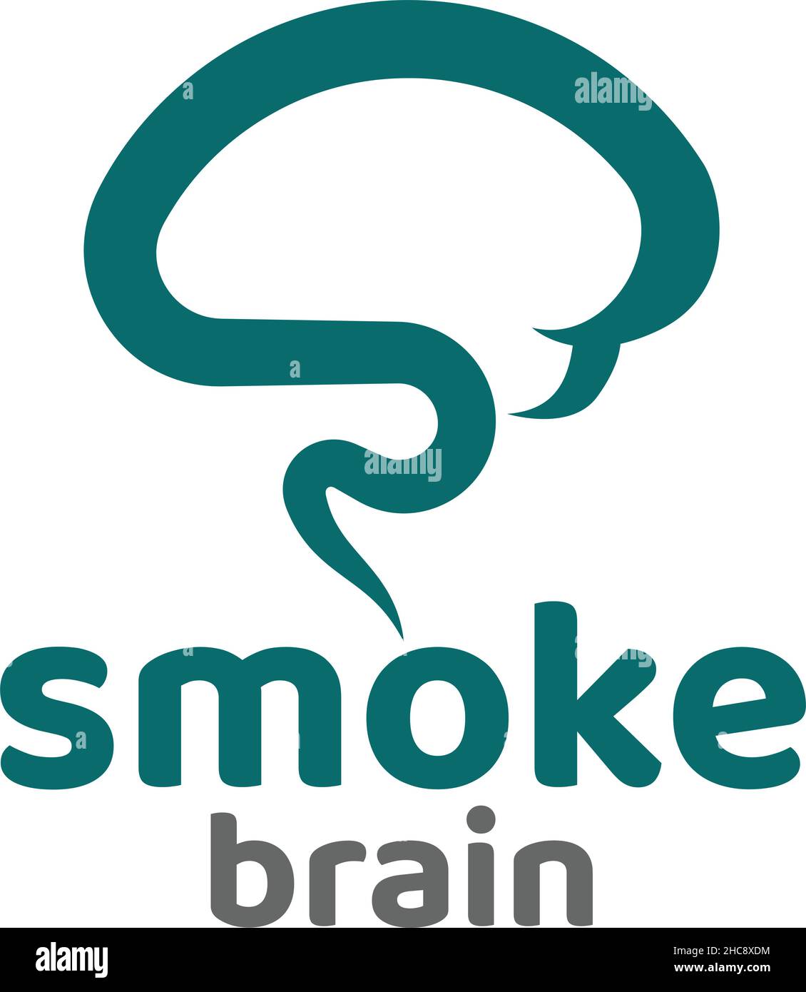 Modern design SMOKE BRAIN inspiration logo design Stock Vector Image ...