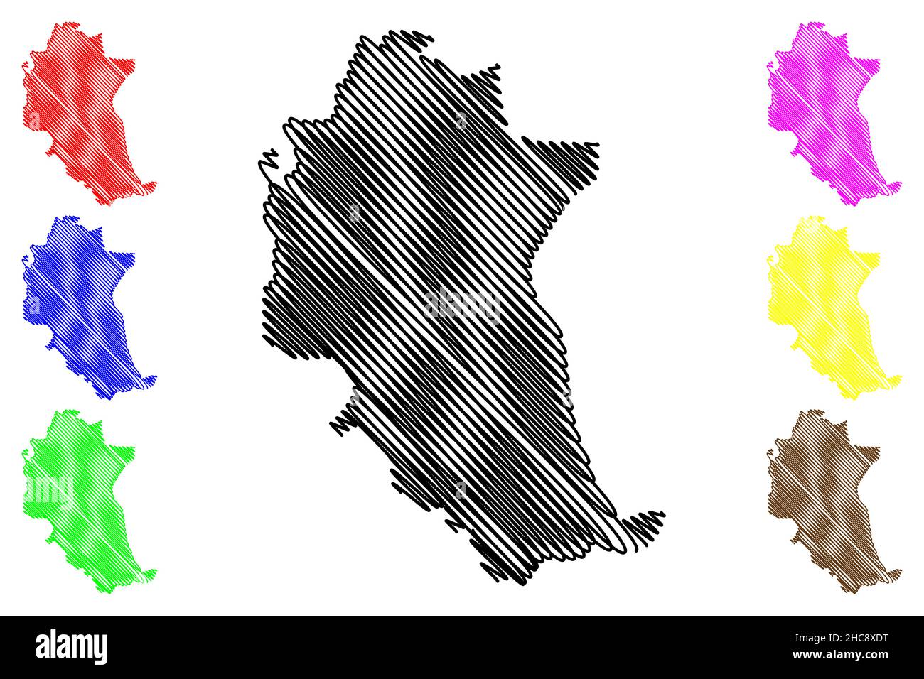 Parbhani district (Maharashtra State, Aurangabad Division, Republic of ...