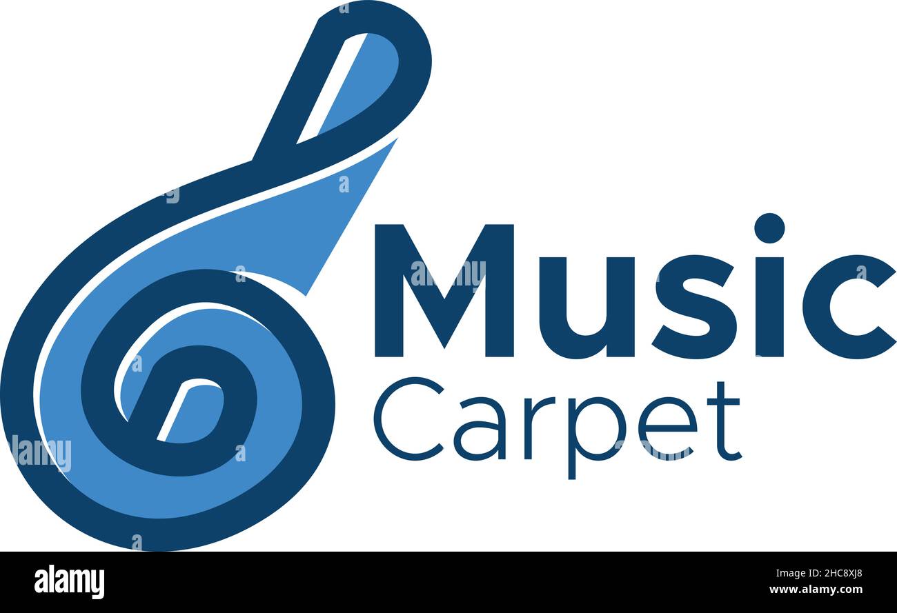 Modern colorful MUSIC CARPET playlist logo design Stock Vector Image ...