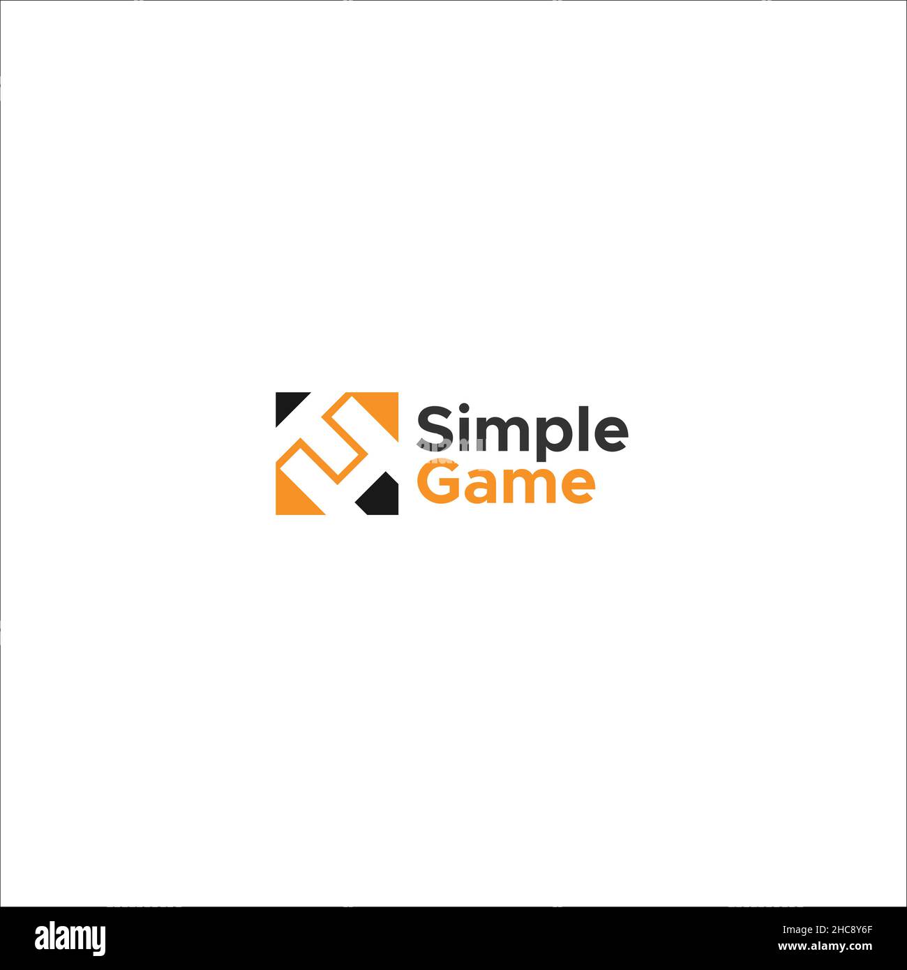 Modern colorful SIMPLE GAME playing logo design Stock Vector Image ...