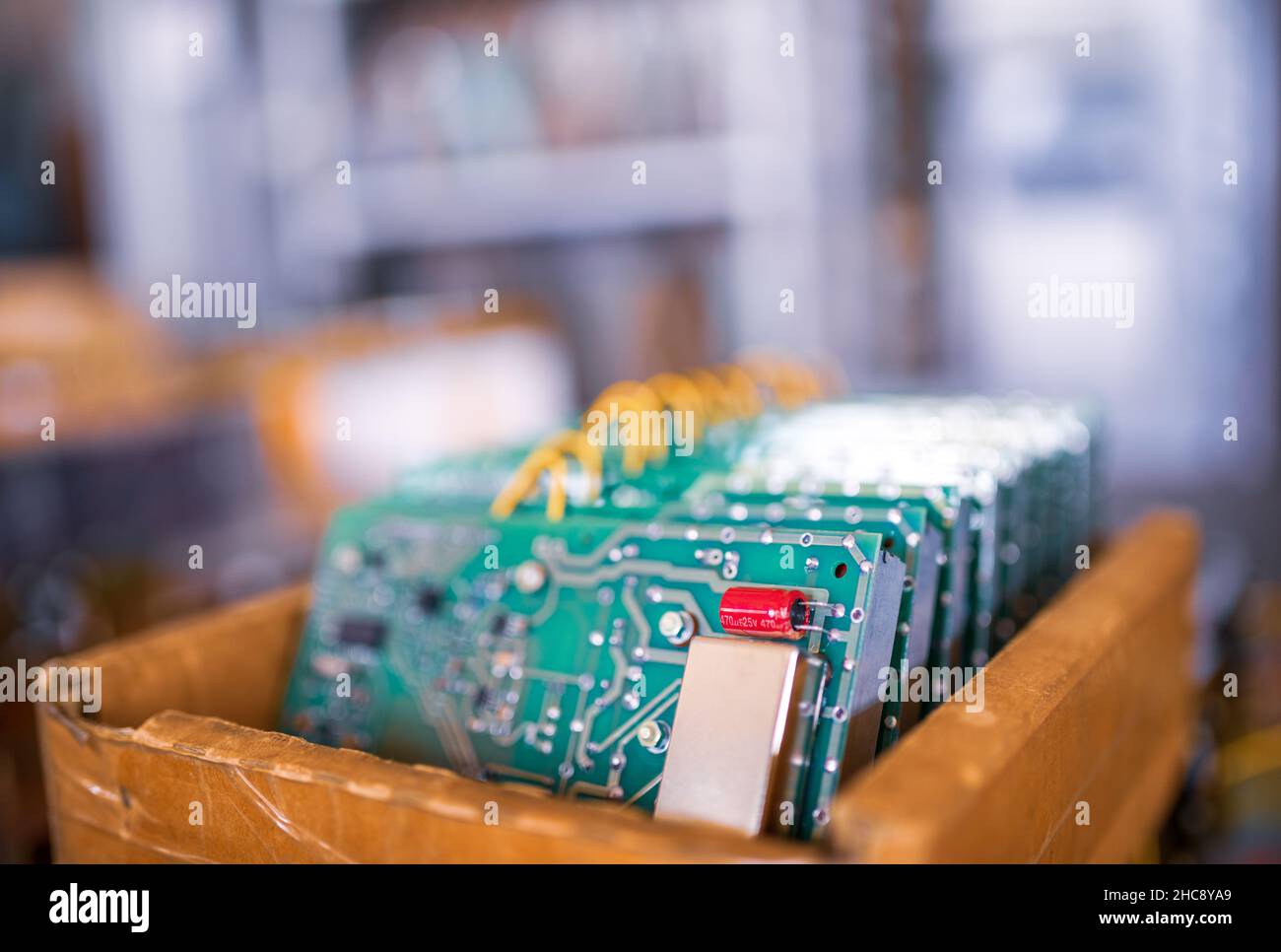 Set of chips on microcircuit board for contemporary TFT displays in ...