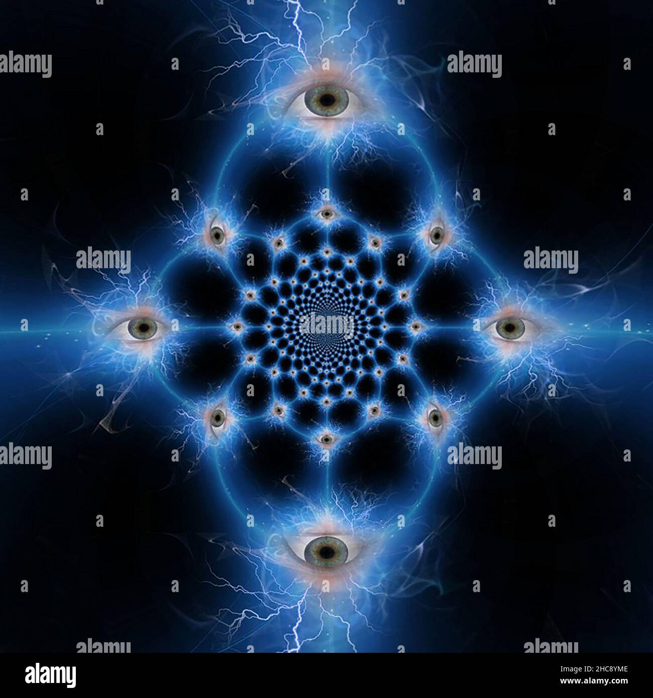 All seeing eye. 3D rendering Stock Photo - Alamy