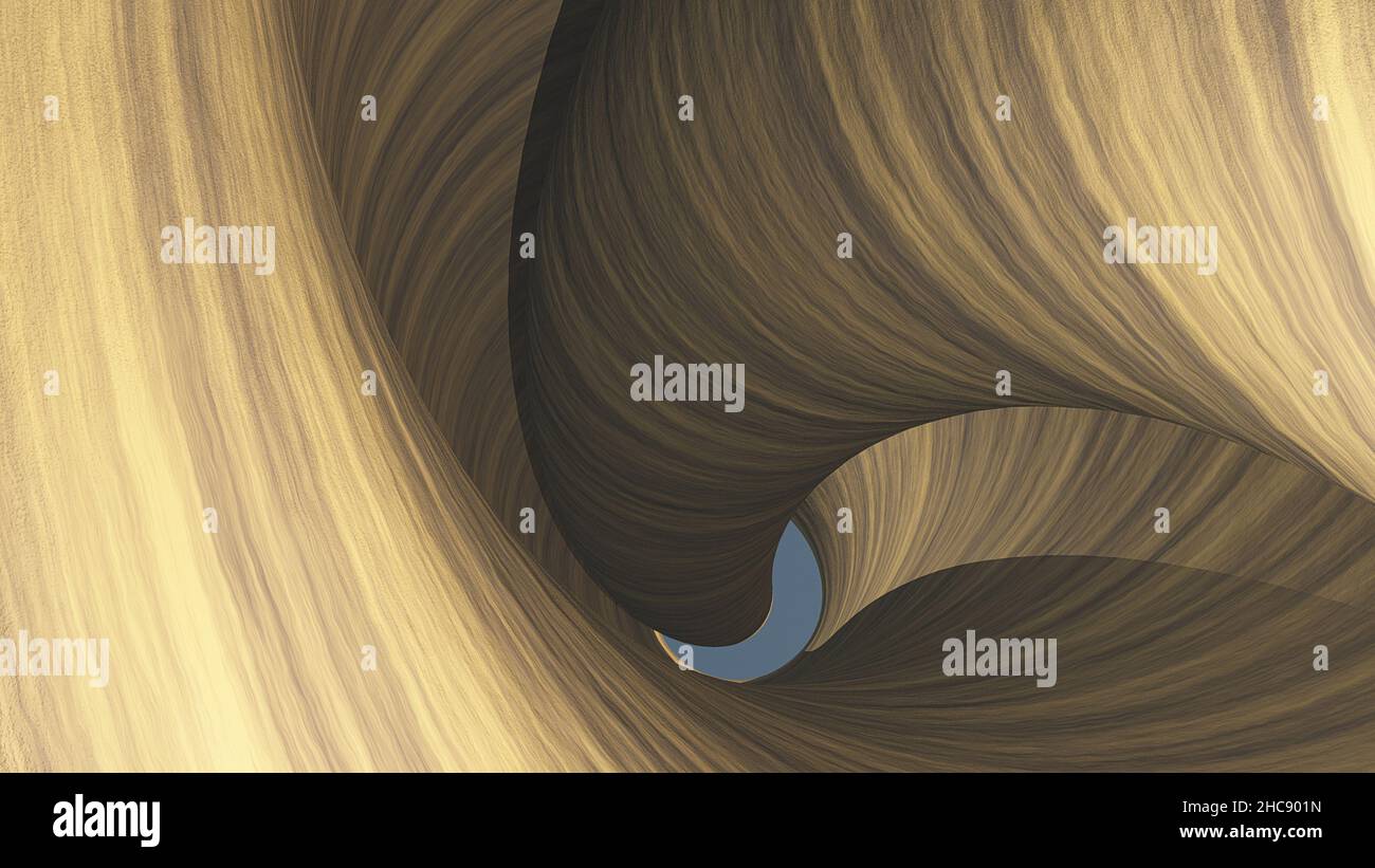 Carved Canyon Cavern of Stone. 3D rendering Stock Photo - Alamy