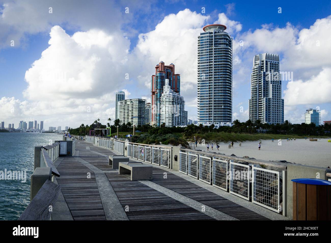 The face of Miami Beach skyline at waterfront Stock Photo - Alamy