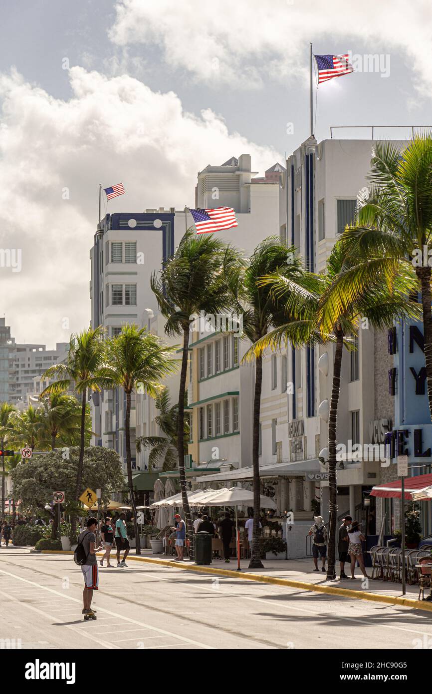 Multiple american flags in miami hi-res stock photography and images ...