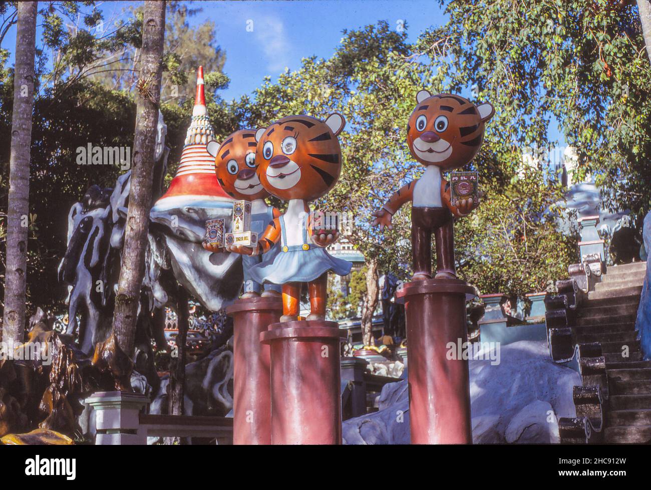 Tigers with balm and oil at Tiger Balm Gardens, Haw Par Villa ...