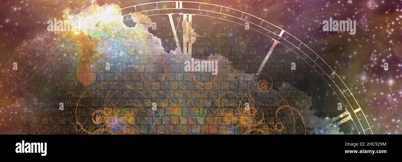 Time and space. 3D rendering Stock Photo - Alamy