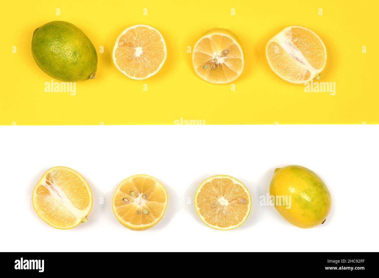 Creative layout made of lemon. High resolution photo. Full depth of ...