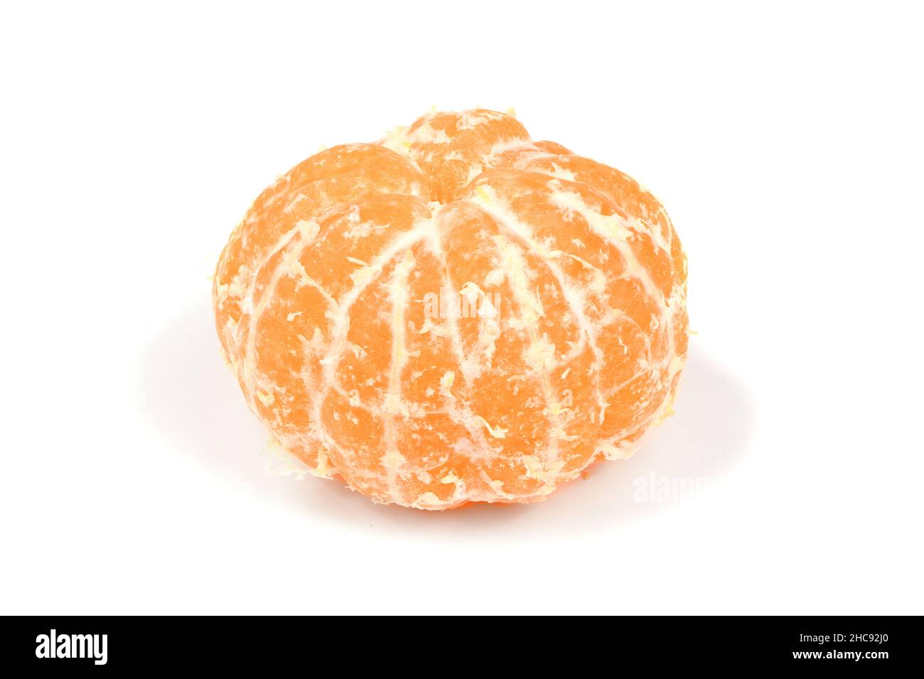 Ripe orange fresh mandarin, mandarin slices, isolated on white ...