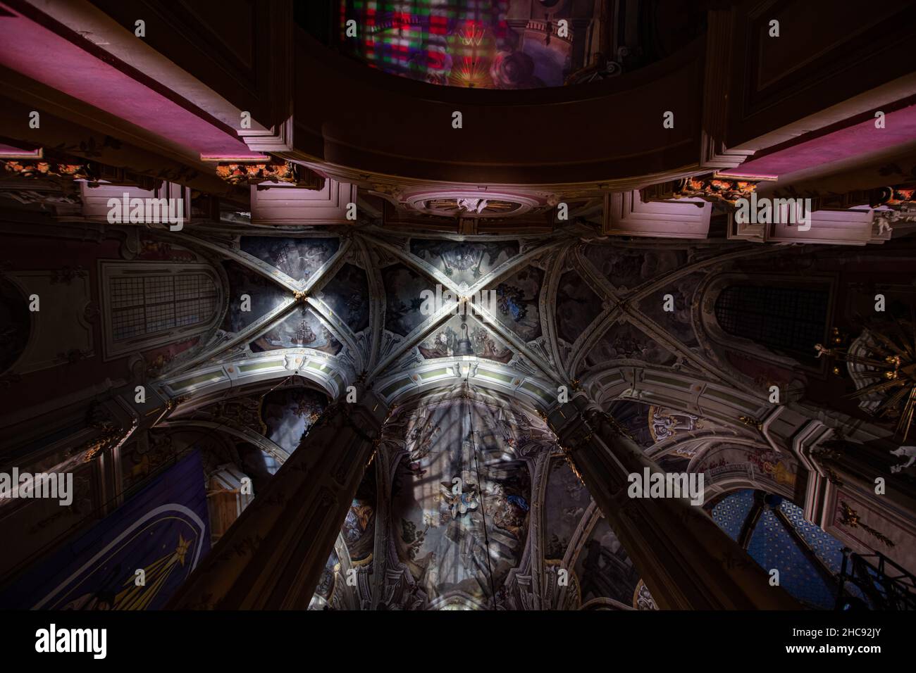 Lviv, Ukraine - December 25, 2021: Interior of The Archcathedral ...
