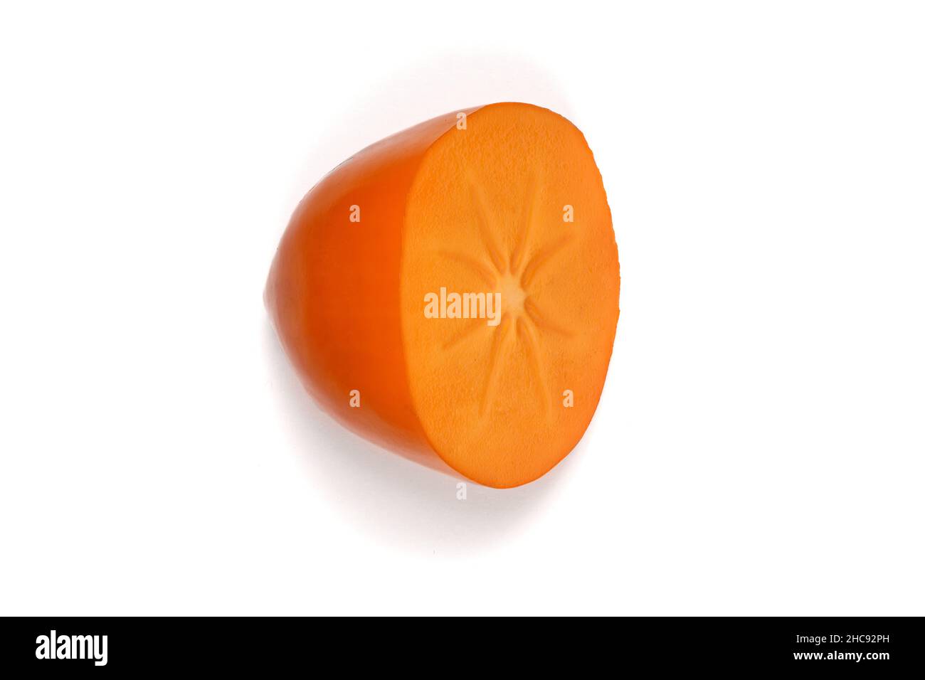 Orange ripe persimmon. Persimmon fruit. Orang fruits slice cut out. High resolution photo. Full ...