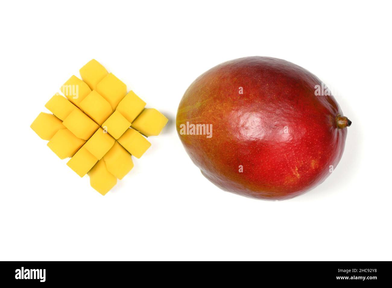 Fresh Mango fruits isolated on white background. High resolution photo ...