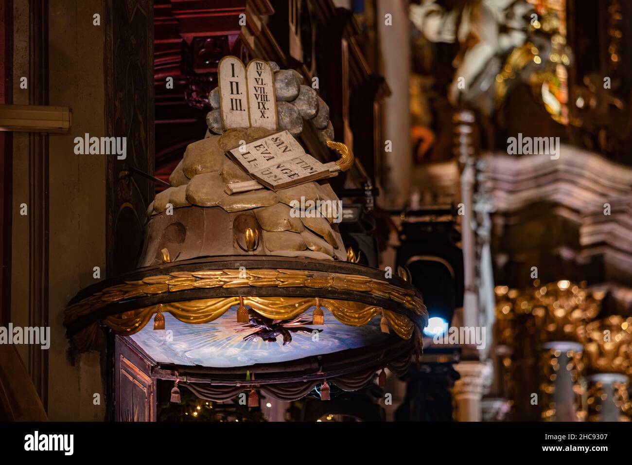 Lviv, Ukraine - December 25, 2021: Interior of The Archcathedral ...