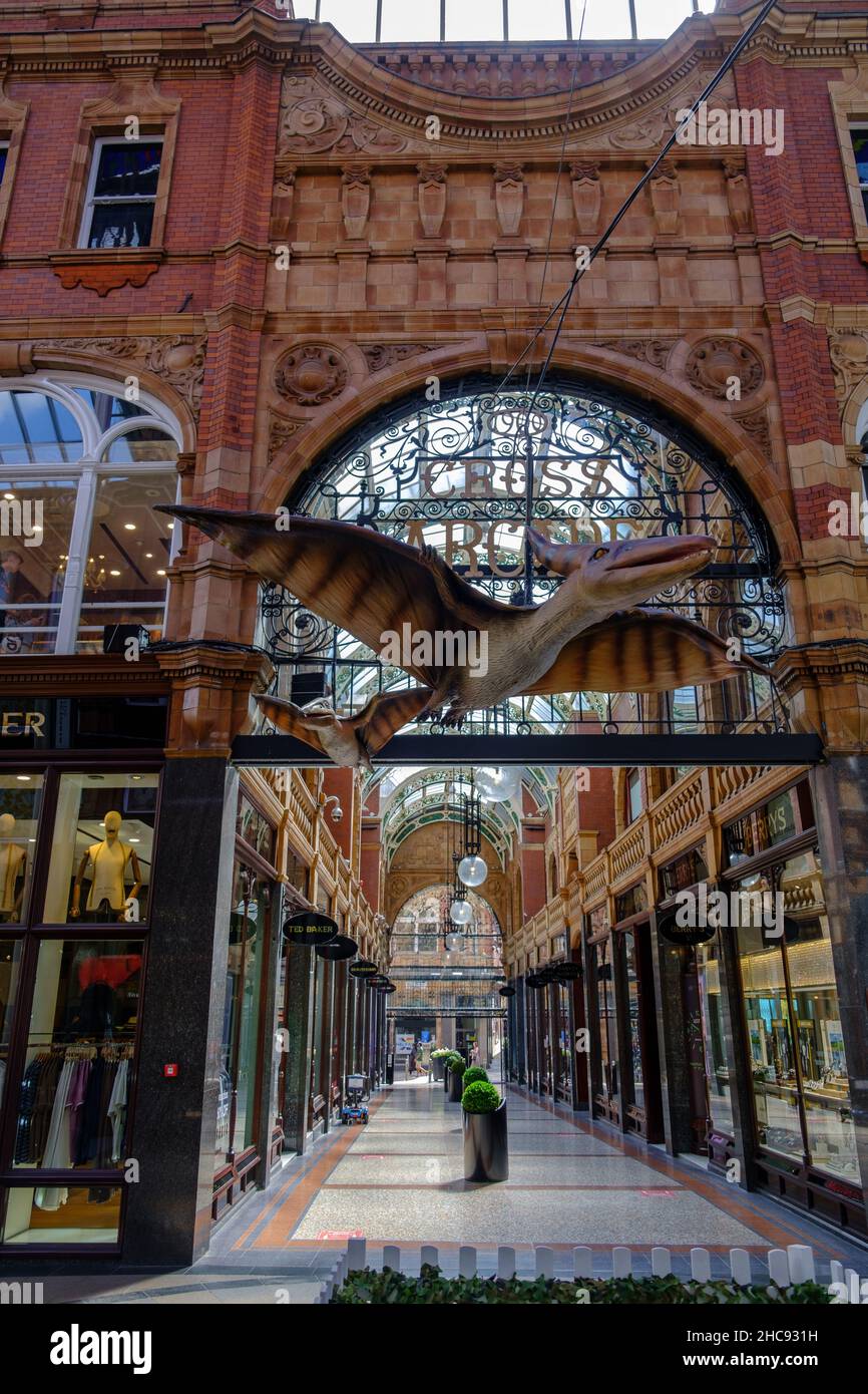 Leeds, United Kingdom - August 3, 2021: Victoria Quarter County Arcade ...