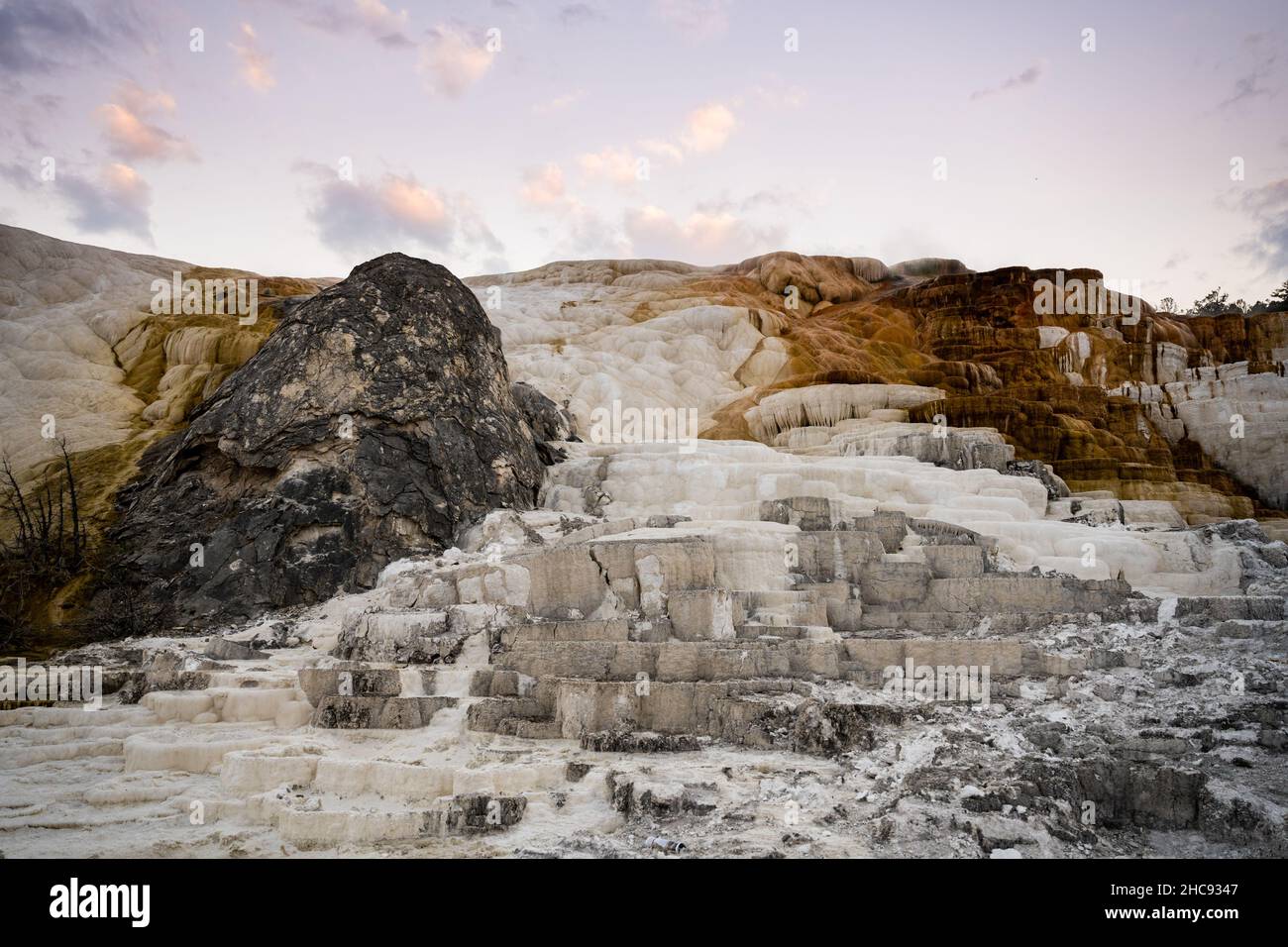 Mammoth Hot Springs Geysers Run Dry in an Arid Summer in Yellowstone ...