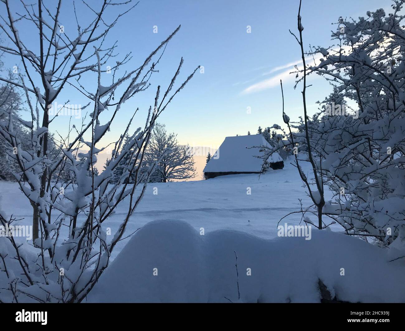 Winter hiking day on Crepoljsko, Sarajevo Stock Photo - Alamy