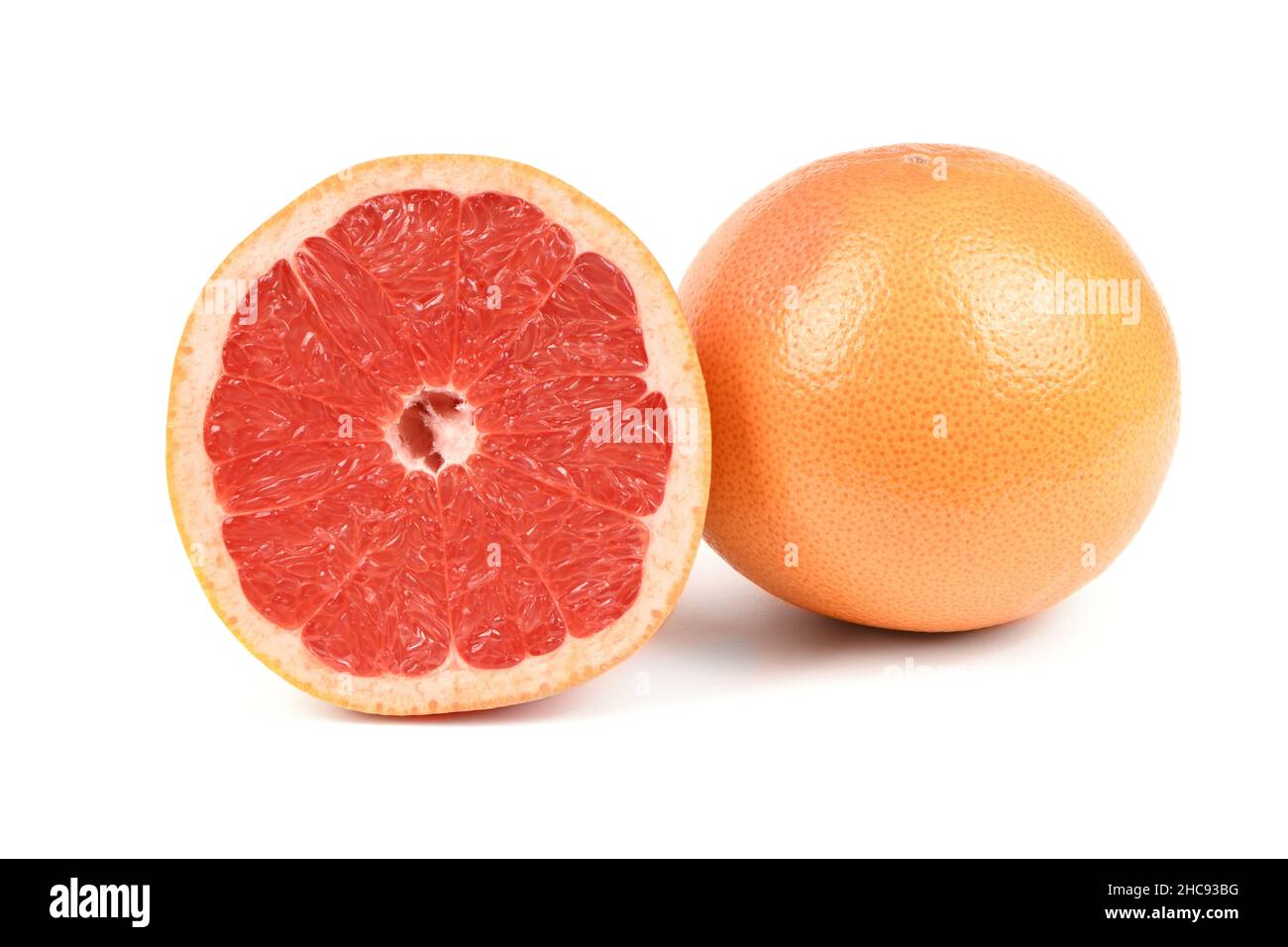 Perfectly retouched grapefruit isolated on white. High resolution photo ...