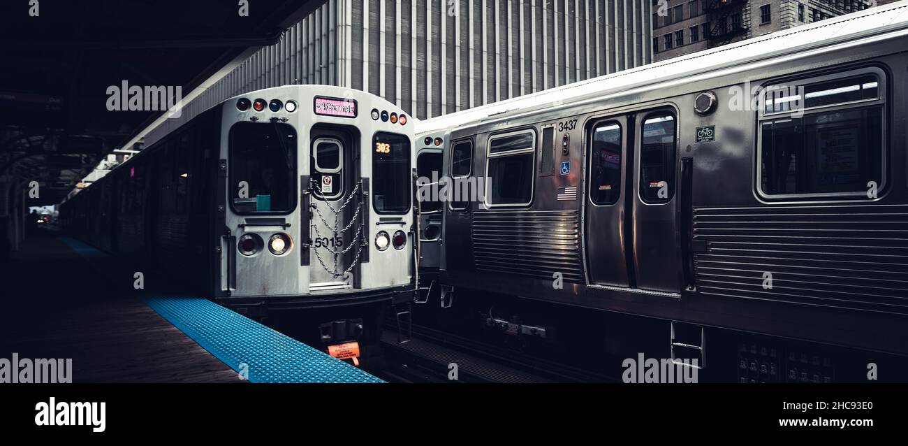 Adams street in chicago usa hi-res stock photography and images - Alamy